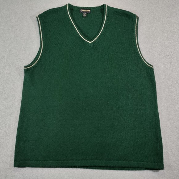 Britches | Jackets & Coats | Britches Vintage Sweater Vest Green Vneck ...